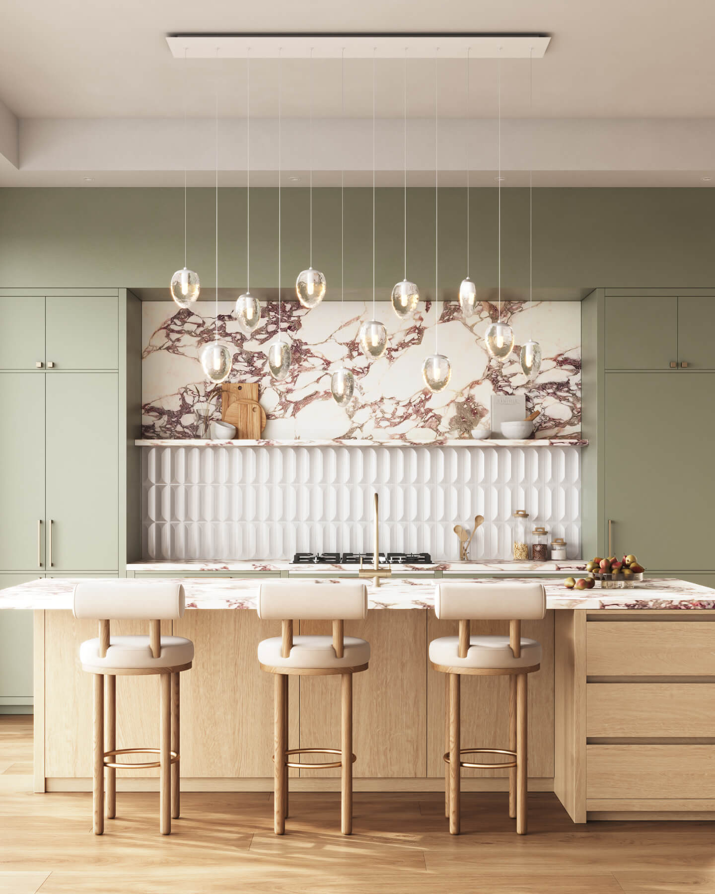 Foliole 12 Light Installation - Hennepin Made